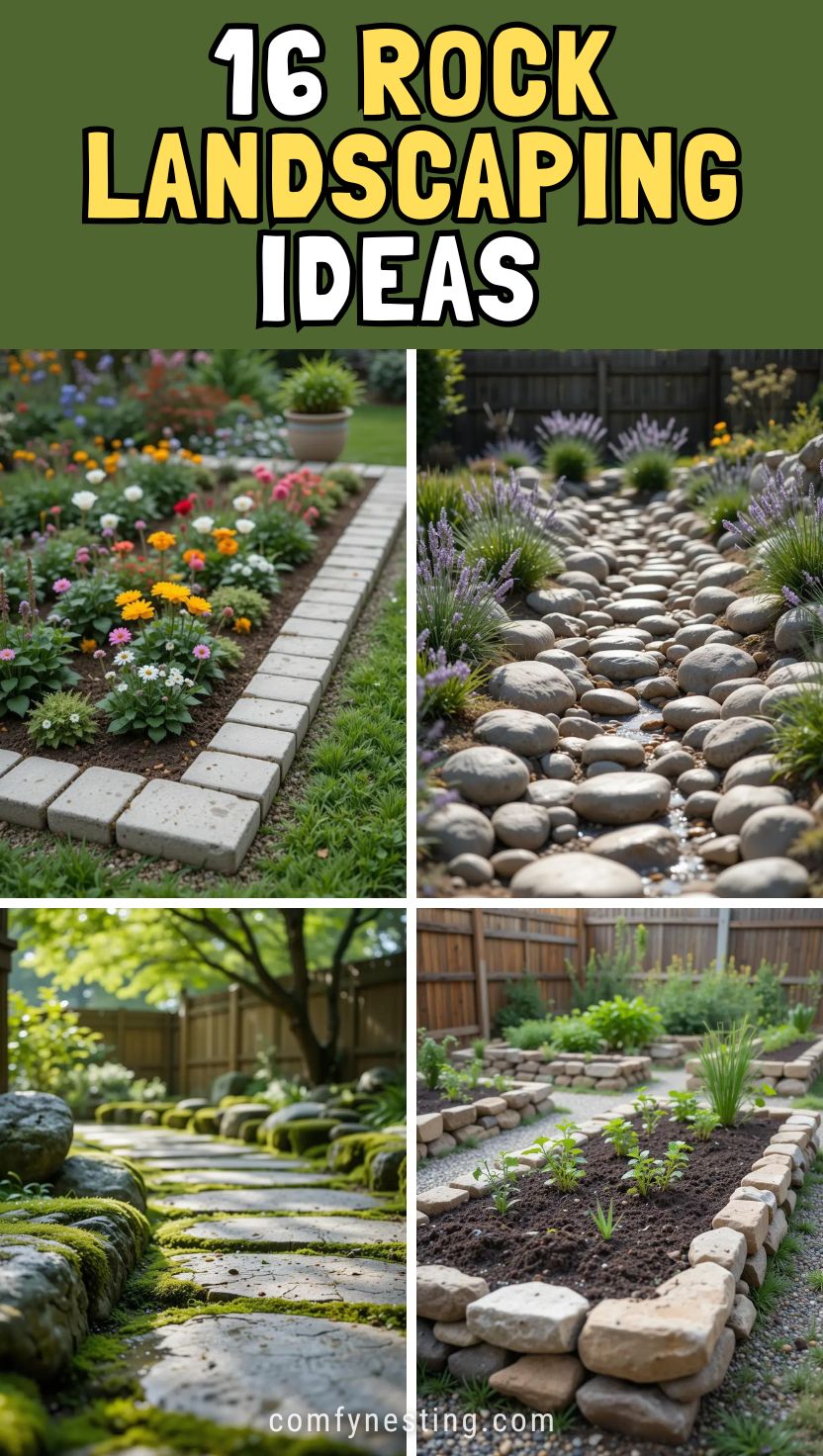 16 Rock Landscaping Ideas to Transform Your Outdoor Space - Comfy Nesting