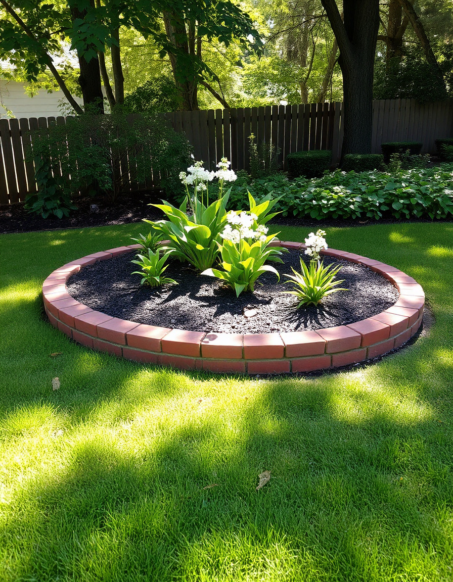 How to Install Garden Edging with Bricks - Comfy Nesting