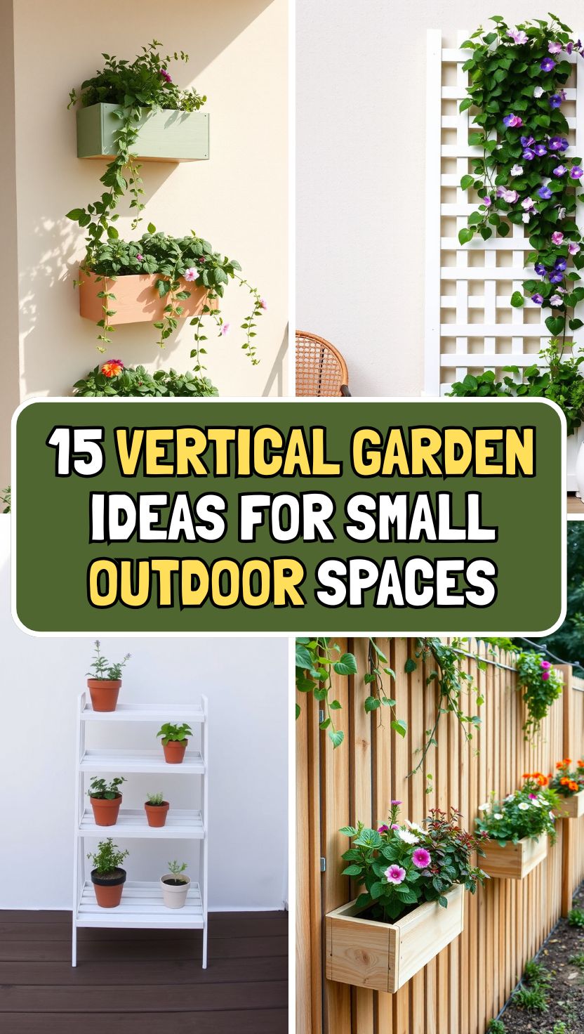 15 Vertical Garden Ideas for Small Outdoor Spaces - Comfy Nesting